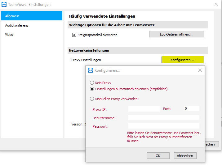 IDL - Support - TeamViewer - Firewall-Einstellungen