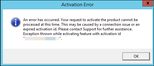 BizNet - Your request to activate the product cannot be processed at ...