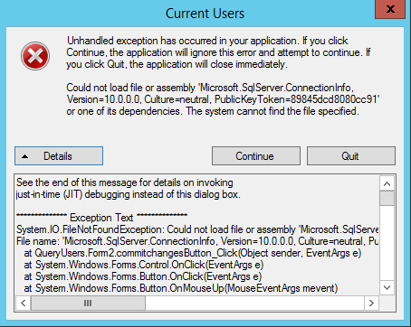 BizNet - System.IO.FileNotFoundException: Could not load file or ...